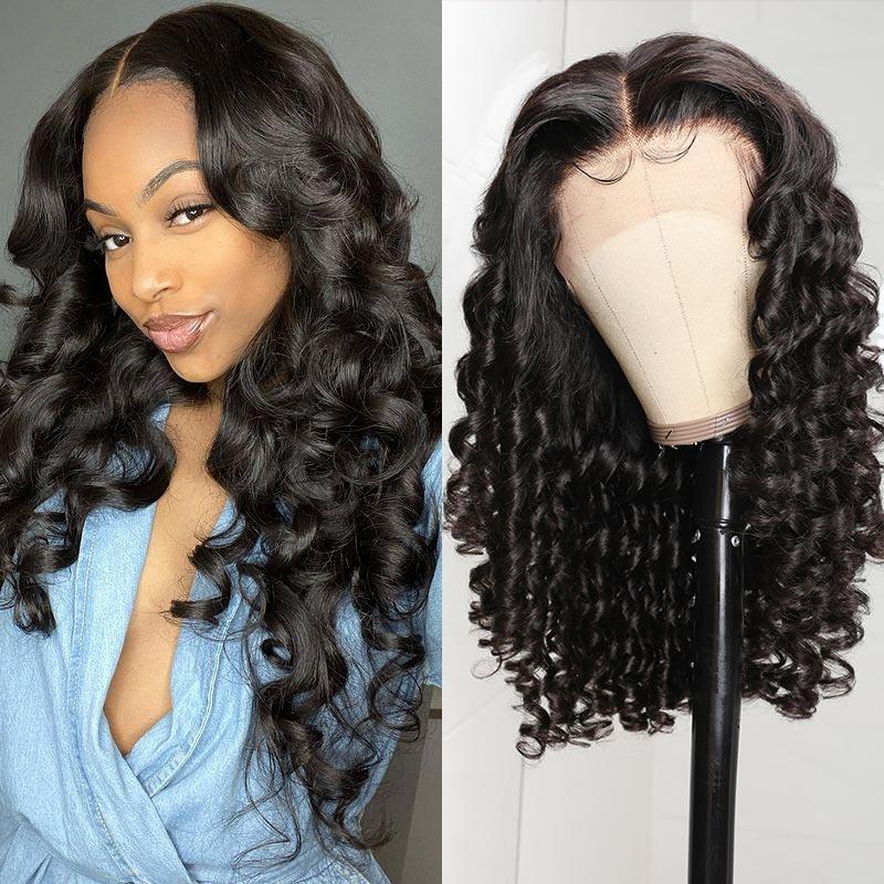 13X4 Lace Funmi Curls Wig Aunty Funmi Hair Bouncy Curls With Baby Hair